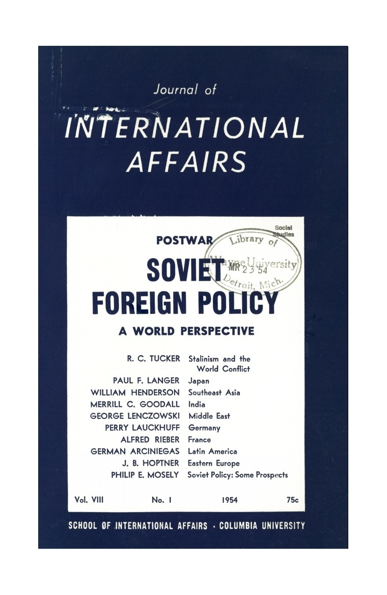 Postwar Soviet Foreign Policy | Columbia | Journal of International Affairs